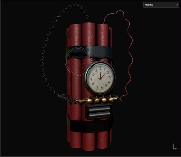 3D Time Bomb with Dynamite Model - flashzart - BOOTH