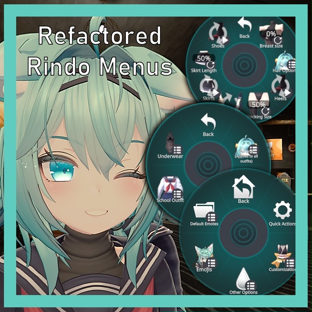 Refactored Rindo Menus - hdmineface - BOOTH