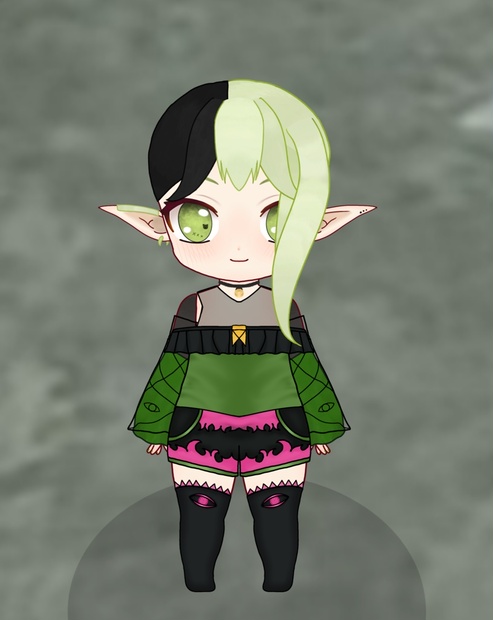 Fully cut Chibi vtuber adoptable | Ready to rig 2D model. - xiaozyen ...