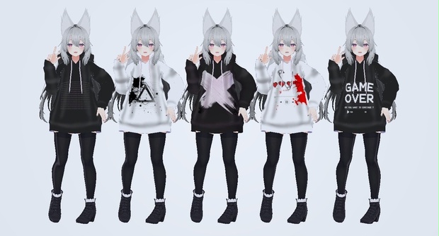 【桔梗用】パーカーkikyo【texture10種類】 - masa01501 - BOOTH