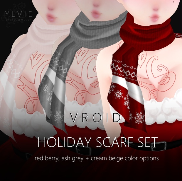 VRoid Holiday SCARF Set - Ylvie's Shop ♡ - BOOTH