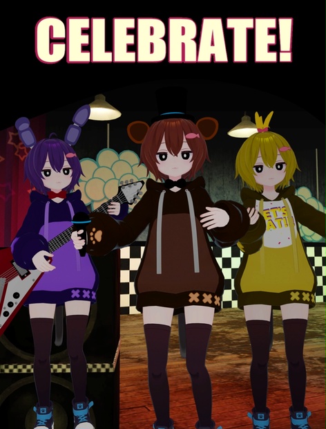 【VRChat想定】FNAFコスプレセット FNAF fanmade cosplay set - StarCapra - BOOTH