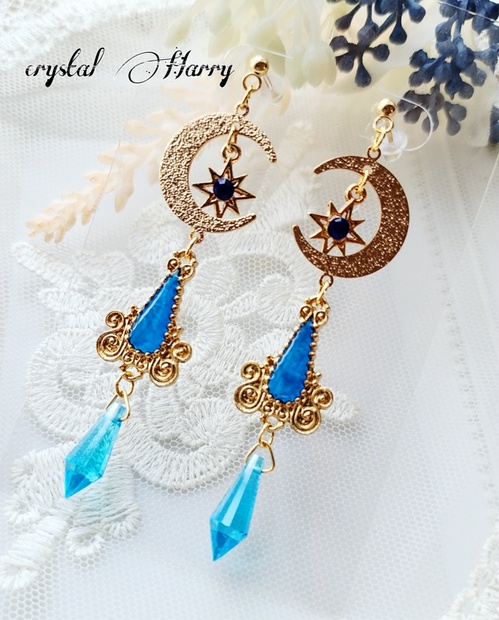 【月神の耳飾り】～明け空～ - crystal harry - BOOTH