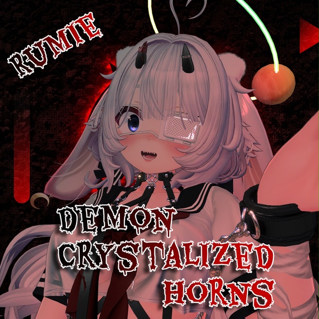 ⛧𝔻𝕖𝕞𝕠𝕟 ℂ𝕣𝕪𝕤𝕥𝕒𝕝𝕚𝕫𝕖𝕕 ℍ𝕠𝕣𝕟𝕤 ⛧ - Luminaries - BOOTH