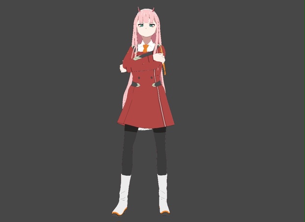 Zero Two Vroid Model - Zirko Nific - BOOTH