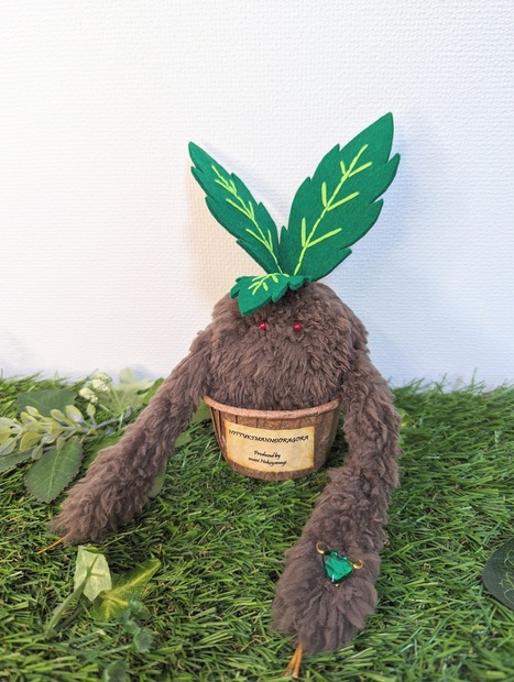 〜ひっつきマンドラゴラ〜 あんころもち / ぬいぐるみ(小)【受注制作】 - muni猫柳 - BOOTH