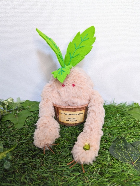 〜ひっつきマンドラゴラ〜さくらもち【受注制作】 - muni猫柳 - BOOTH