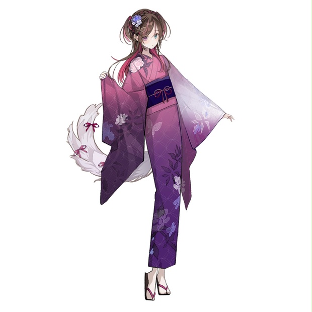 浴衣デート！夏の終わりもゅアクリルスタンド - morph-uouou - BOOTH