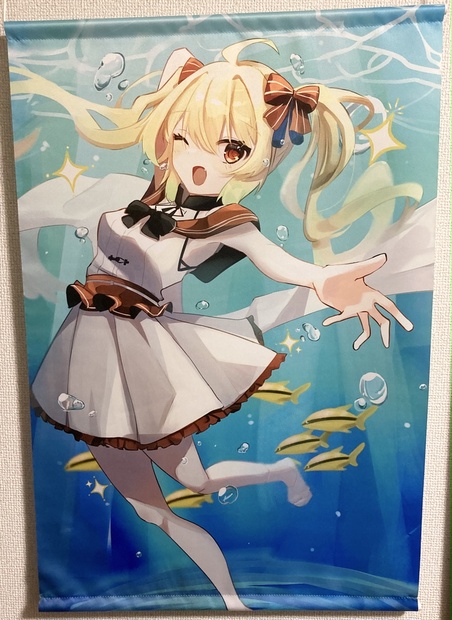 【C101新グッズ】みえのイラスト B2タペストリー（紹介文必読） - 紅色アメジスト - BOOTH