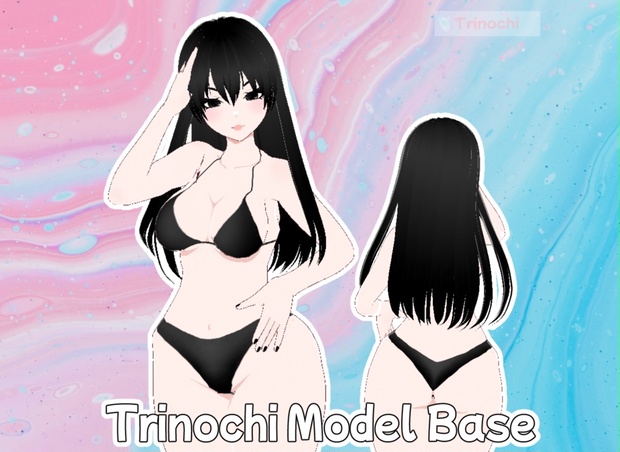 【VRoid】Vroid Curvy Model Base v.2 - trinochi - BOOTH