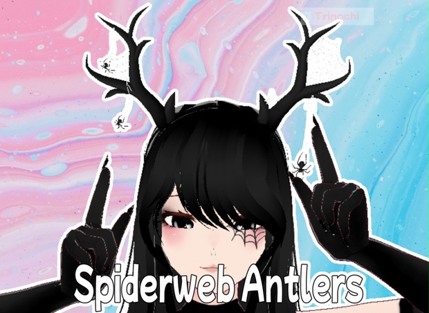 【VRoid】Spiderweb Antlers - trinochi - BOOTH