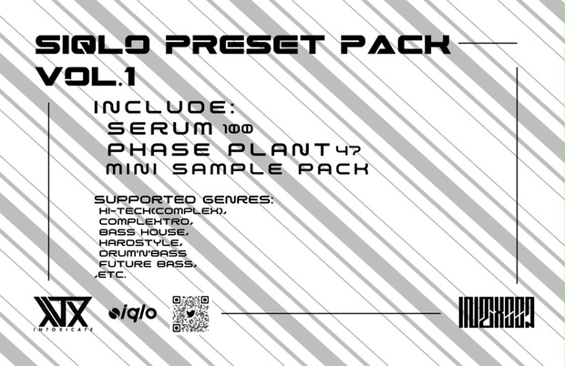 siqlo preset pack vol.1 - INTX Rec. - BOOTH