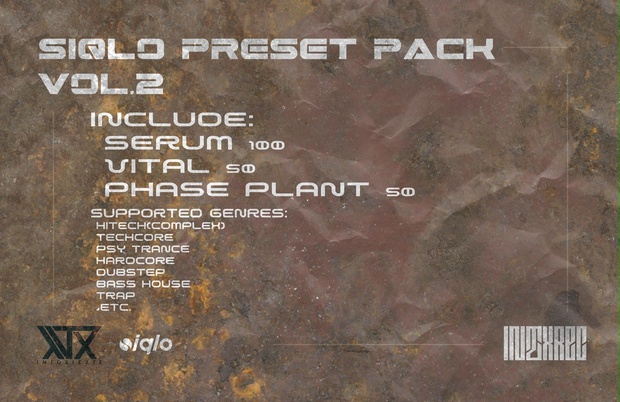 siqlo preset pack vol.2 - INTX Rec. - BOOTH