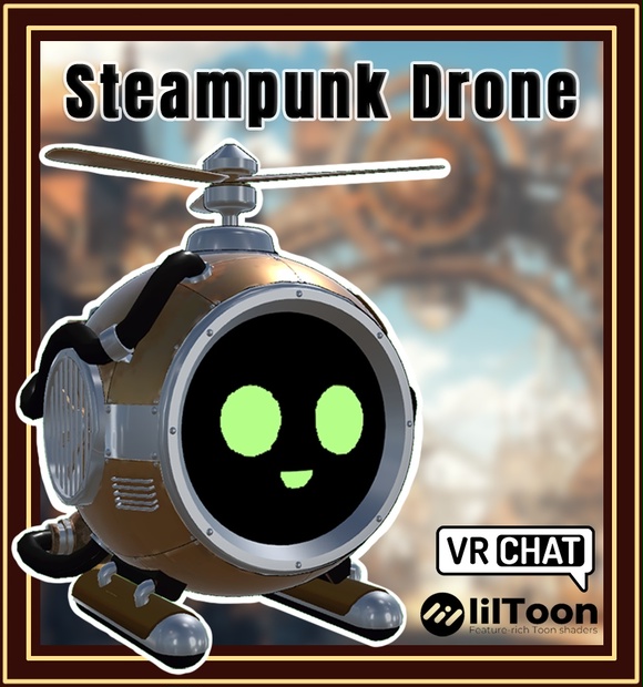 【追従ペット】スチームパンク風ドローン(ロボット)【VRC】 - miki3d - BOOTH