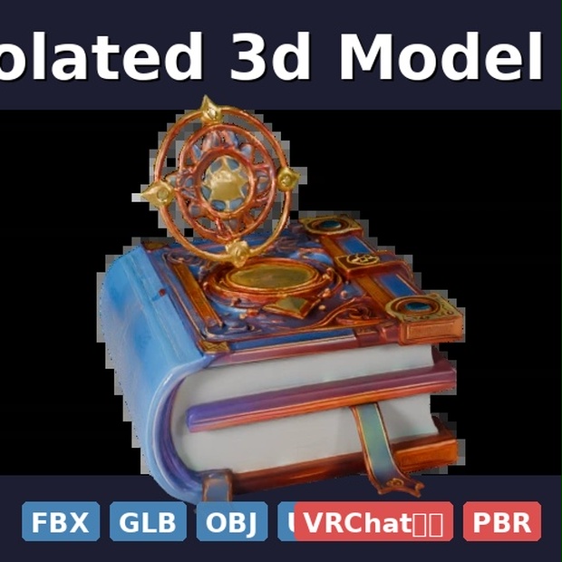 Single Isolated 3d Model Of Magic (FBX, GLB, OBJ, USDZ/PBR) - ken10 - BOOTH