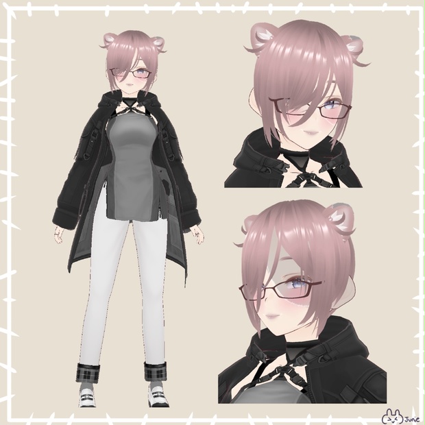 [VRoid Model] Zombie Bear VRoid Model - junebunnyyy - BOOTH