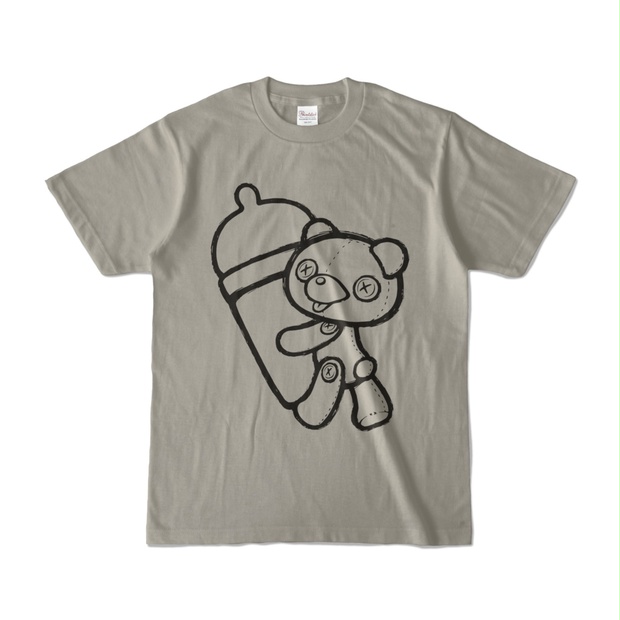 【Button Eyes * Bear】淡色カラーTシャツ×シンプル② - Niku★Shop - BOOTH
