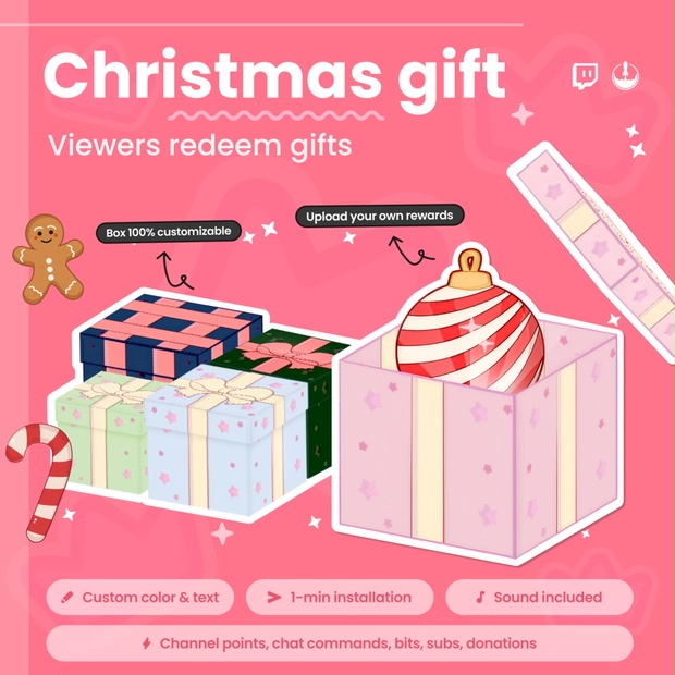 Interactive Twitch Gift Widget Overlay - Viewer Reward System ...