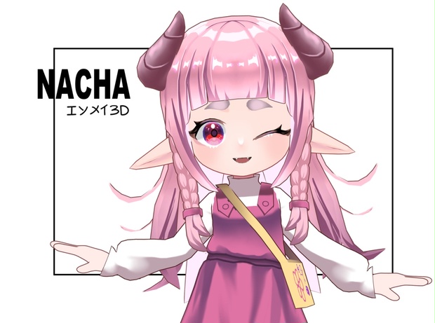 Nacha 3Dモデル ver 1.01 - enmei3d - BOOTH