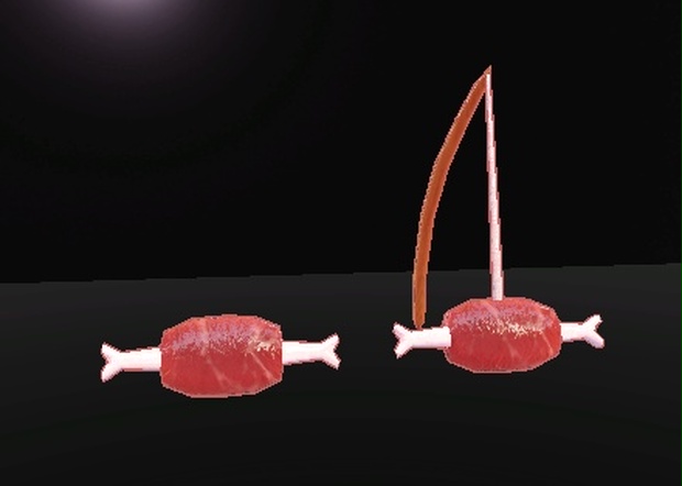 無料3Dモデル【VRchat専用】釣り肉 - damudamu - BOOTH