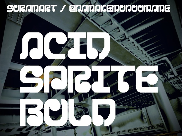 フォントデータ”Acid Sprite Bold” - そらマート - BOOTH