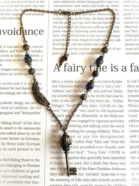 羽根と鍵のネックレス （宵） - 荒涼たる新世界 - BOOTH