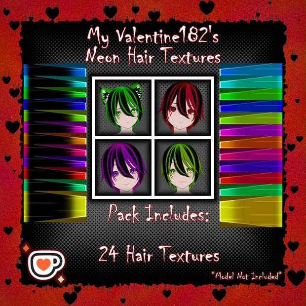 MV182's Neon Hair Textures - myvalentine182 - BOOTH