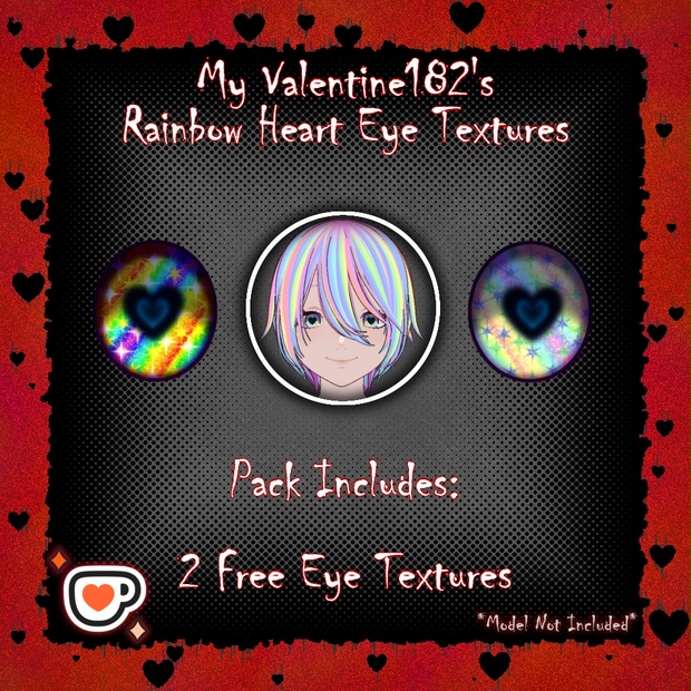 MV182's Rainbow Heart Iris Textures - myvalentine182 - BOOTH