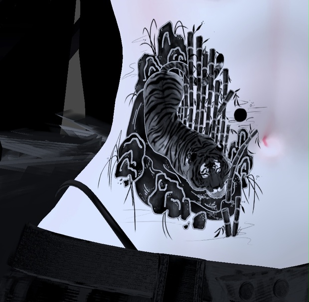 [VRChat] Tattoo 虎窟(호굴) - 靑煙 - BOOTH