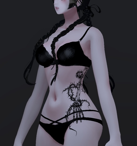 [VRChat] Tattoo 刻肌削骨(각기삭골) 1 - 靑煙 - BOOTH