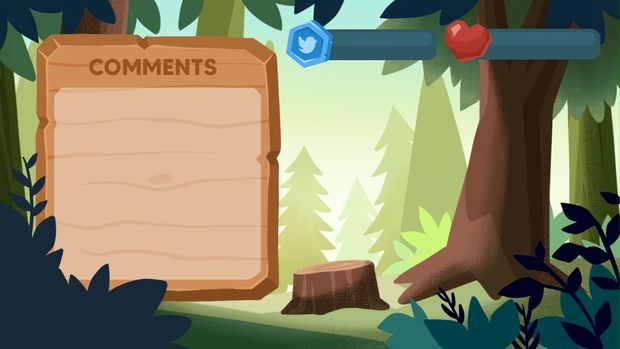 森林雜談間：配信背景＆道具素材 Live Stream Background & Props - Wallaby Cafe - BOOTH