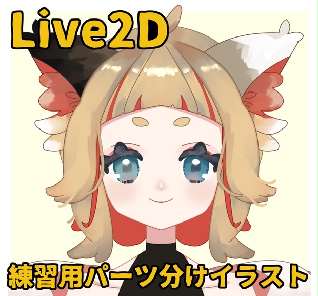 【Live2D練習用】和ねこちゃんパーツ分け済PSD - うさぎ小屋 - BOOTH