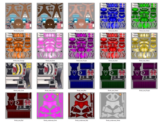 Rindo Retexture Pack - Cyllissia's Workshop - BOOTH