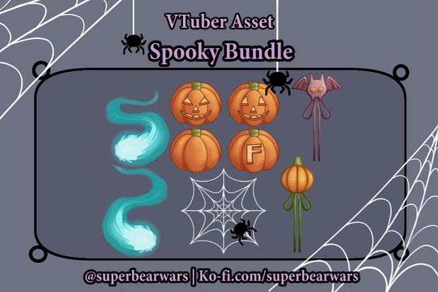 [VTuber Assets] Spooky Halloween Bundle - superbearwars - BOOTH