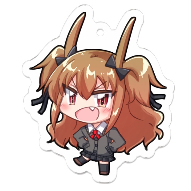 【pixivFACTORY】くまパン先輩（アクリルキーホルダー：50*50mm） - denmaru - BOOTH