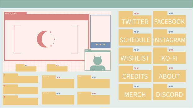 1 Folder Stream Overlay Pack - joostudio - BOOTH