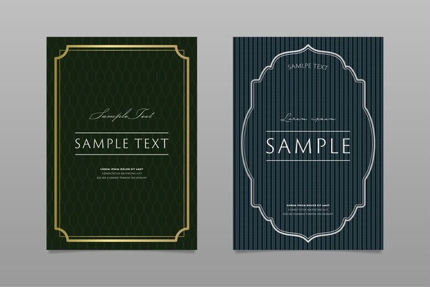 ベクター素材 シームレスなパターンとクラシカルフレームのセット02 - shun-shop - BOOTH