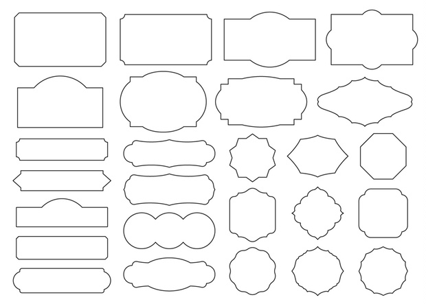 ベクター素材 シンプルなフレームのセット02 - shun-shop - BOOTH