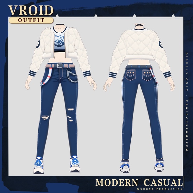 Vroid - ダウンジャケット / Down Jacket / Jeans - Wuhong Production - BOOTH