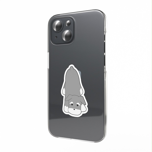 シュナウザースマホステッカー-あそぼ - Uzu booth shop - BOOTH