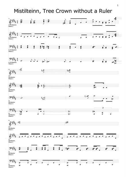 【楽譜】王亡き樹冠のミストルティン (Mistilteinn, Tree Crown without a Ruler)【星のカービィWii ...