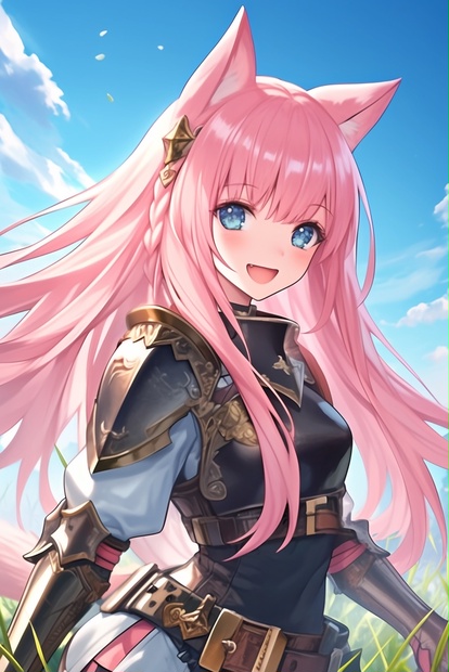 女勇者（猫耳バージョン） - murata-ai - BOOTH