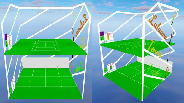 【Vket2022 Winter】テニスコートギミック - Tennis Gimmick for VRC - swishf - BOOTH