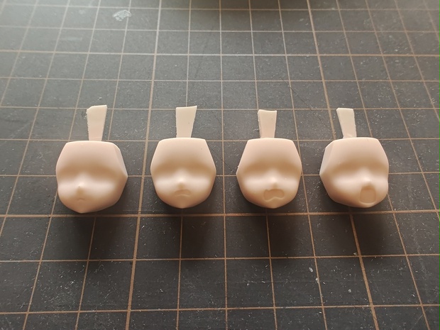 （X2）「XP肉改」幼女顔パーツセット・未塗装・メガミデバイス・朱羅 - ECHO Studio - BOOTH