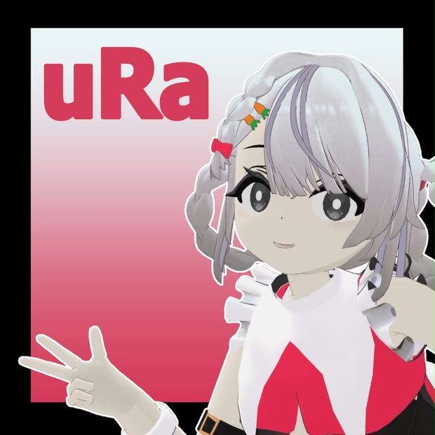 【VRChat想定オリジナル3Dモデル】uRa-ユラ- - Rime - BOOTH
