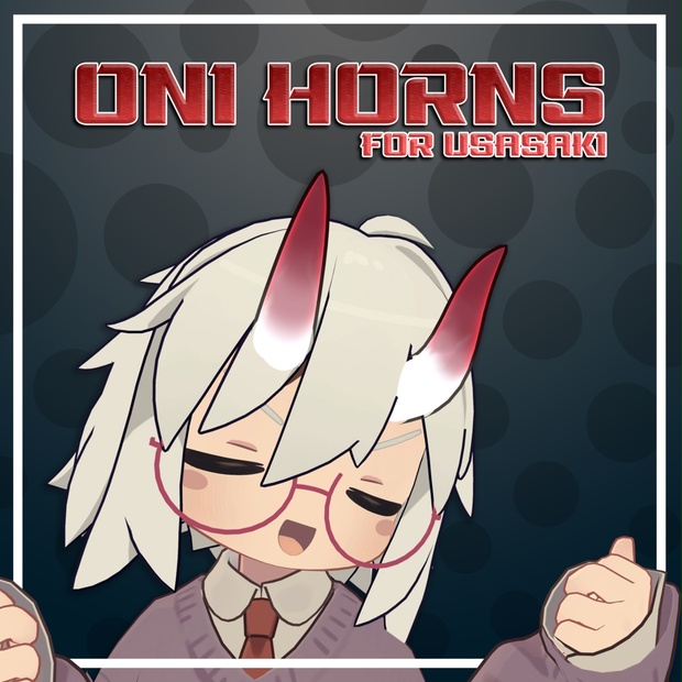Oni Horns for うささき - BillyHoshizora - BOOTH