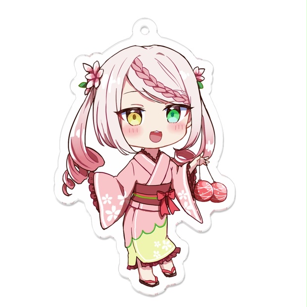 まりね桜桃 V.ertex1周年記念限定アクキー 浴衣ver. - V.ertex公式Booth - BOOTH