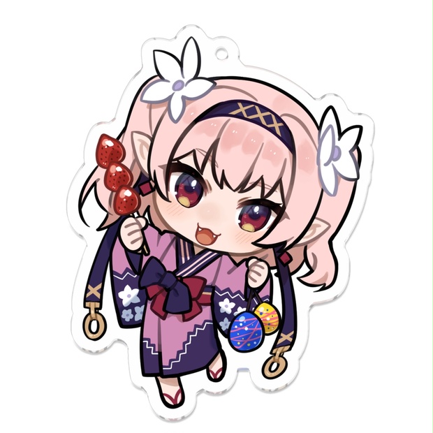 弓十弓とれび V.ertex1周年記念限定アクキー 浴衣ver. - V.ertex公式Booth - BOOTH