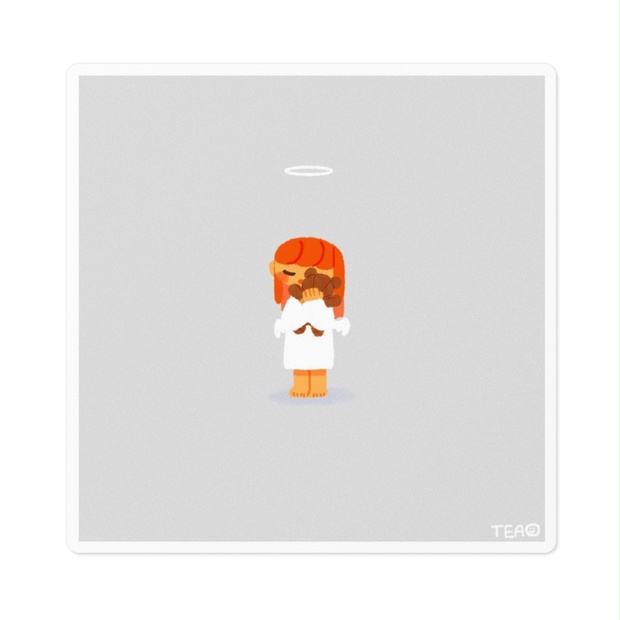 ぎゅっ ステッカー 白 - TEAO Creative Lab - BOOTH