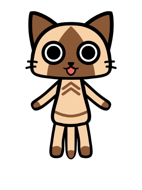MH Palico Live2d rigged model - Wynn Charmer - BOOTH